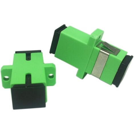 SC Single Mode Fiber Optic Adapter SC Female to SC Female APC Simplex ...