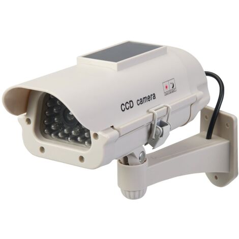 Indoor Solar Dummy Surveillance Camera with LED