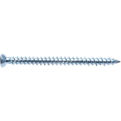 Concrete Frame Screws Self-Tapping Head and Thread Hardened Steel Zinc ...
