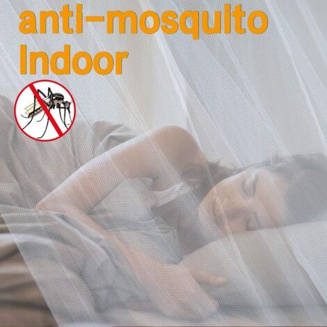 Bed Mosquito Net, Large Square Mosquito Net for Extra Large Bed, Indoor ...