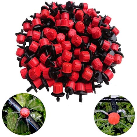 100pcs Adjustable Drippers Irrigation System, Plastic Adjustable ...