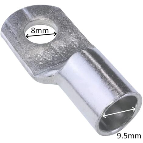 Pack of 10 Tubular Eyelet Electrical Terminals - Eye - Ø8mm - Non ...