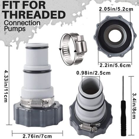 Pool Hose Adapter A, Pool Hose Adapter, Pool Connection with Internal ...