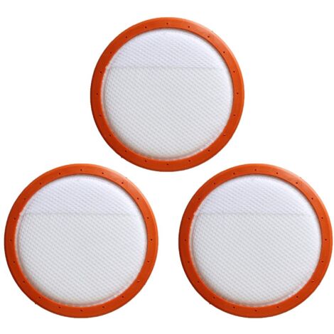 3pcs Vacuum Cleaner Filter Round Washable Cotton HEPA Filter Elements ...