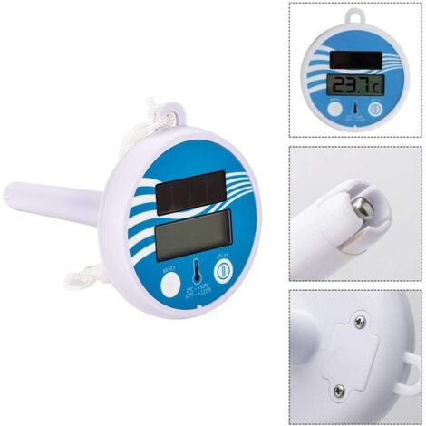 Pool Thermometer Water Thermometer Solar Powered Digital Thermometer ...