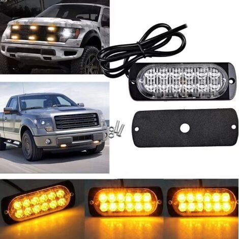 4PCS Emergency Warning Lights for Vehicles Trucks Emergency Beacon ...