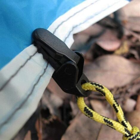 Tent Snaps Awning Wind Rope Clamp Super Grip Tarps Clips Instant Clip ...
