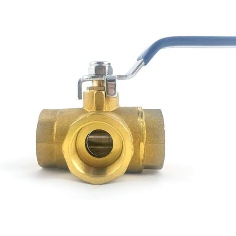3 Way Valve, Brass Ball Valve DN15 1/2'', 3 Way Valve Adapter Valve ...