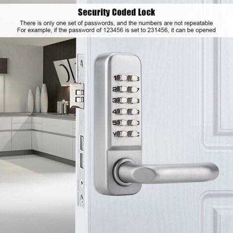 Waterproof Mechanical Code Lock, 1-11 Digit Code Combination Security ...