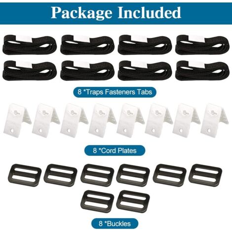 Solar Pool Cover Fixing Kit, 8 Solar Cover Straps, Kit with Universal ...