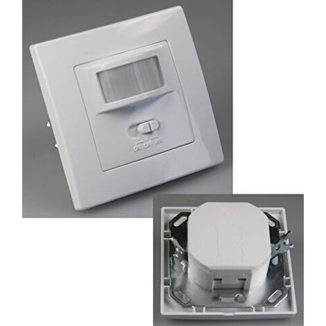 160° Recessed Motion Sensor Wall Switch for LED and Halogen Bulbs