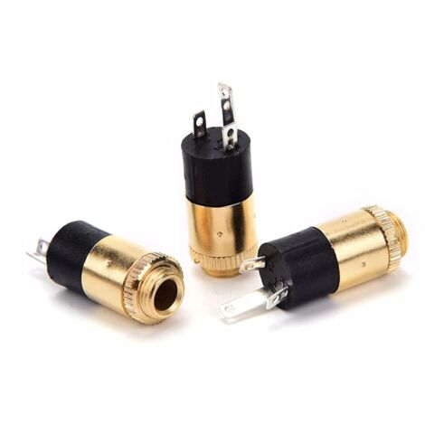 8Pcs 3.5mm Female Jack Panel Mount Stereo Connector Solder Stereo Panel ...