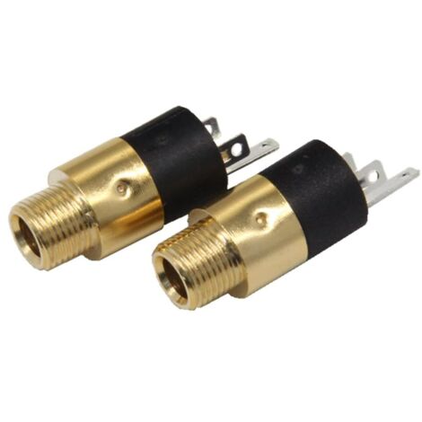 8Pcs 3.5mm Female Jack Panel Mount Stereo Connector Solder Stereo Panel ...