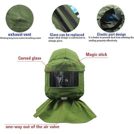 Sandblasting bell, sandblasting scarf, wind mask, anti-sandblasting ...