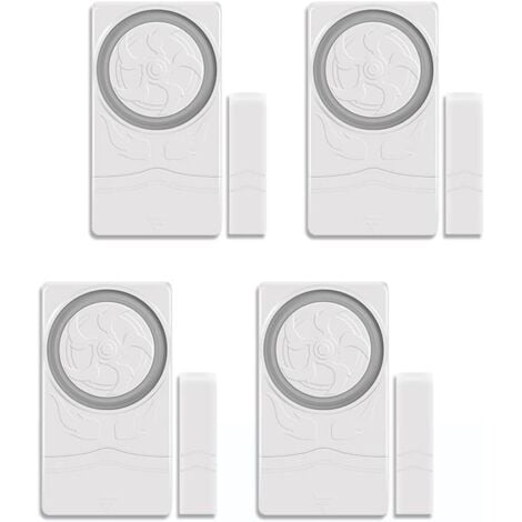 Pack Home Security Door Alarm, Magnetic Window Open Sensor, 110dB Anti ...