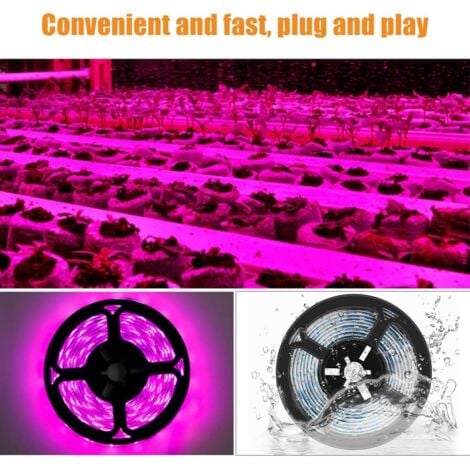 LED Grow Light Strips for Plants, Waterproof Full Spectrum Grow Light ...