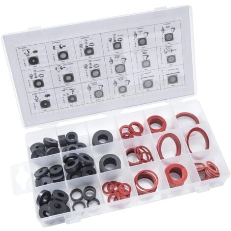 Rubber Washer Sealing O-Rings, 141Pcs in 18 Sizes Assortment Faucet ...