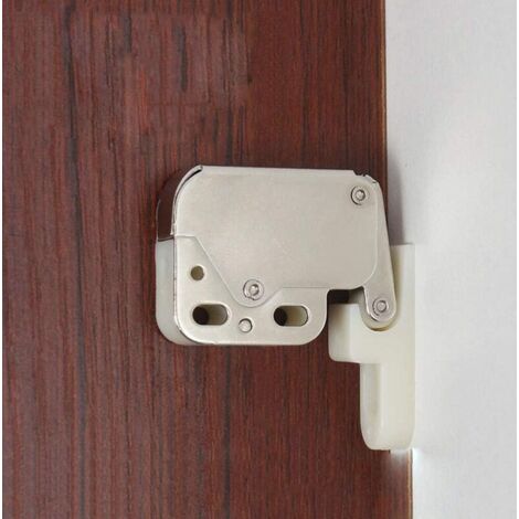 （4 Pack） Automatic Spring Loaded Push-In Touch Lock Mini Tip Latch ...