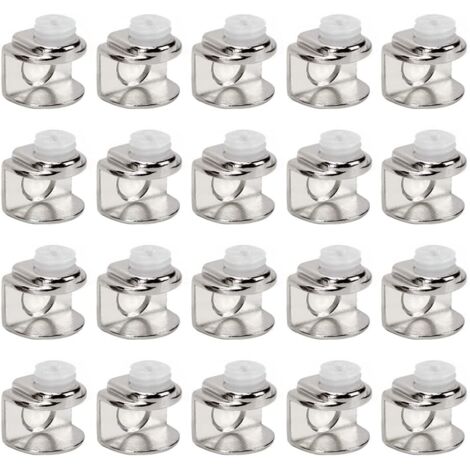 20 Pieces Glass Clamps, Glass Shelf Support, Adjustable Brackets Can ...