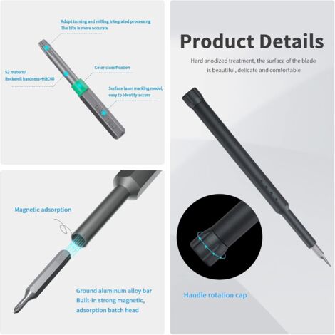 31 in 1 Precision Screwdriver Set with Mini Screwdriver and Aluminum ...