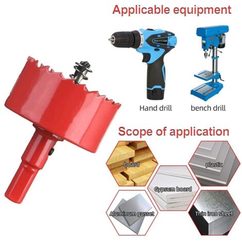 Bi-metal Hole Saw, 13 PCS Hole Saw Set with 13 Mandrels, 13 Hex Keys ...
