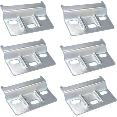 Hanging Rail Fixing Plate Support Cupboards Furniture 6 PCS Hanging ...