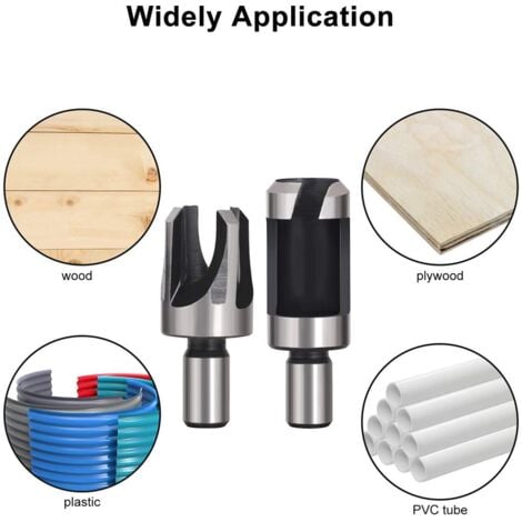 8PCS HSS Wood Plug Cutter Wood Cutting Tool Wood Plug Cutter Drill Bits ...