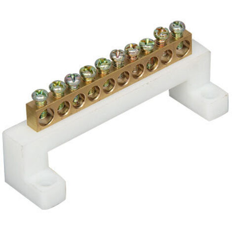 10 Holes Terminal Block, Brass Electrical Wiring Terminal Block, Screw ...