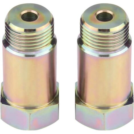 2Pcs Universal O2 Oxygen Sensor Adapter Spacer Extender Bungs Yellow ...