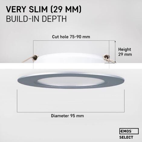 LED Recessed Downlight LED Ceiling Spotlights IP54 For Bathroom, Damp ...