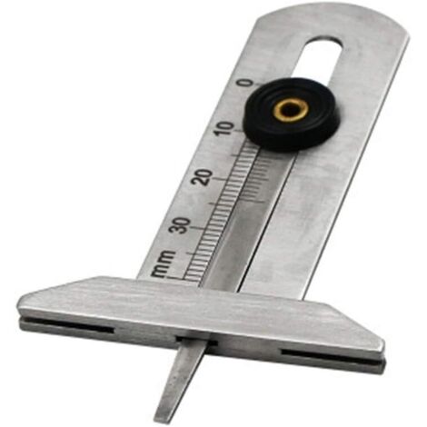 Tire Depth Gauge Portable 0-30mm Stainless Steel Tread Depth Tire Gauge ...