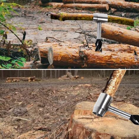 Hand Drill for Woodworking, Manual Survival Drill with Leather Case ...