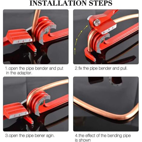 Tube Bender, 3 in 1 Tube Bender 6mm/8mm/10mm Copper Tube Bender 180 ...