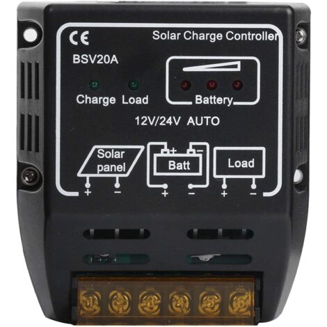 Solar Charge Controller-20A DC12V Solar Charge Controller Cells Panel ...