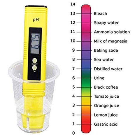 Digital Pen PH Meter, PH Water Quality Tester Digital LCD Portable ...