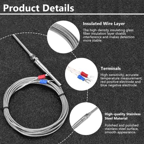 Thermocouple Sensor Probes, Temperature Controller High Temperature K ...