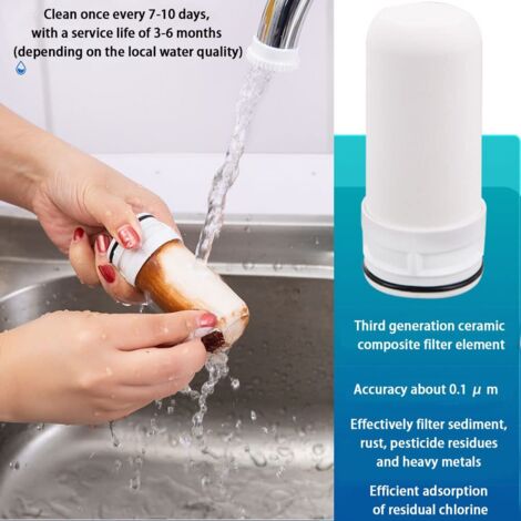 Faucet Water Filter, Kitchen Faucet Filter, Anti-Limescale Faucet ...