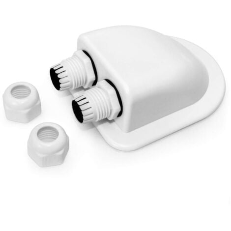 2PCS IP68 Roof Gland Solar Waterproof Cable Entry Box Weatherproof ...