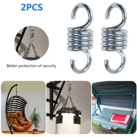 2 Pieces Hanging Hooks 700 lbs Weight Hammock Spring Supported Spring ...