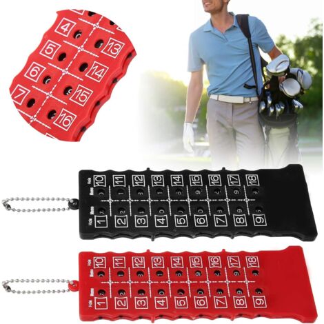 Golf Score Counter, 2 Pieces 18 Holes Golf Score Counter Golf Scorecard ...