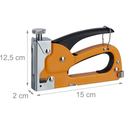Professional wall stapler, adjustable power, replaceable magazine 4-8 ...