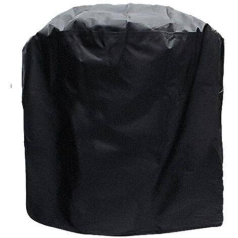 BBQ Grill Cover Round Waterproof Barbecue Cover Outdoor Bar Rain Black ...