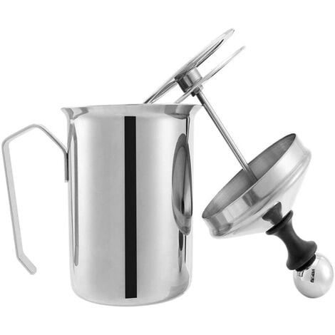 400ml Stainless Steel Milk Frother,DIY Fancy Coffee Cream Foamer,Milk Creamer Kitchen Tool
