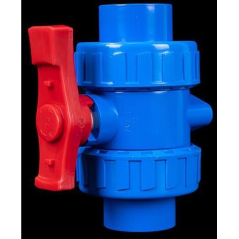 2 Way PVC Ball Valve Solvent Weld (Glue) & BSP (Threaded) for Water ...