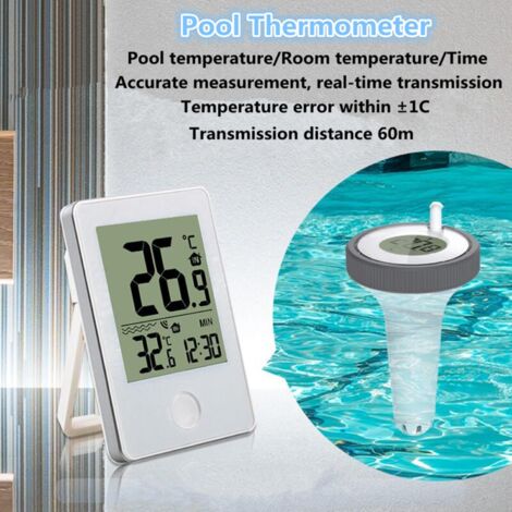 Electronic Water Temperature Thermometer with Digital Receiver, LCD ...