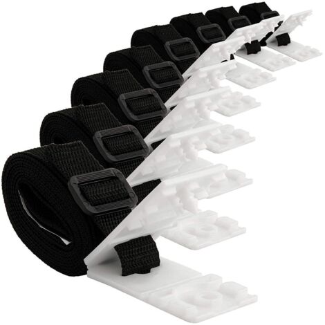 8 Pieces Pool Cover Reel Straps and Fixing Clips for Reels Pool Solar ...