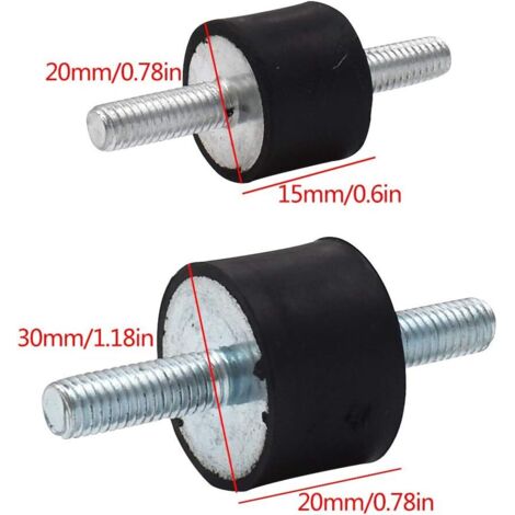 Rubber Isolation Mounts, 8 Pcs M8 M6 Anti-vibration Rubber Vibration ...