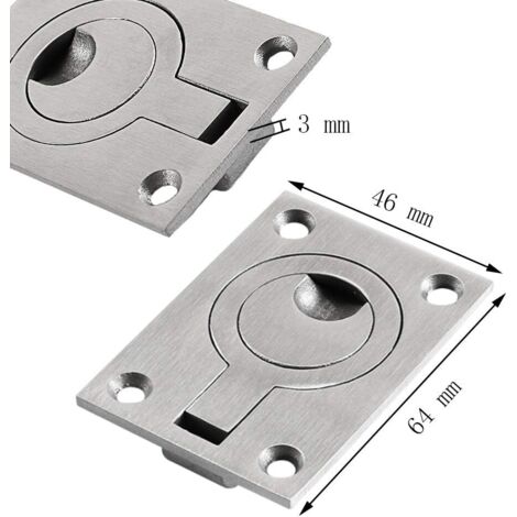 2 Pieces Drawer Handle Locker Cabinet Handle Stainless Steel Boat ...