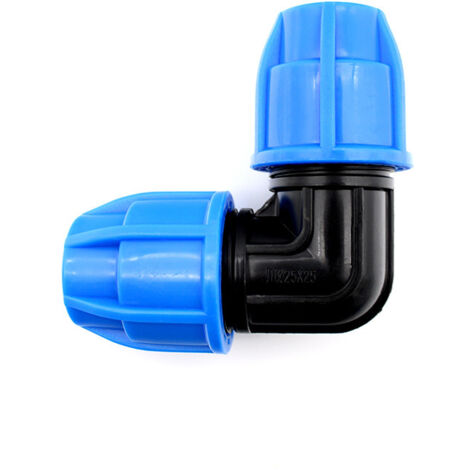 PE 25 Equal plastic elbow for polyethylene pipe ø 25 pipe (4 pcs)
