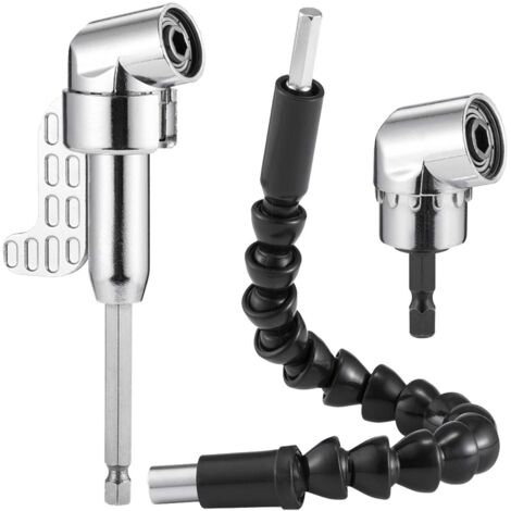 Right Angle Drill Bit and Flexible Angle Extension Kit for Drill or ...